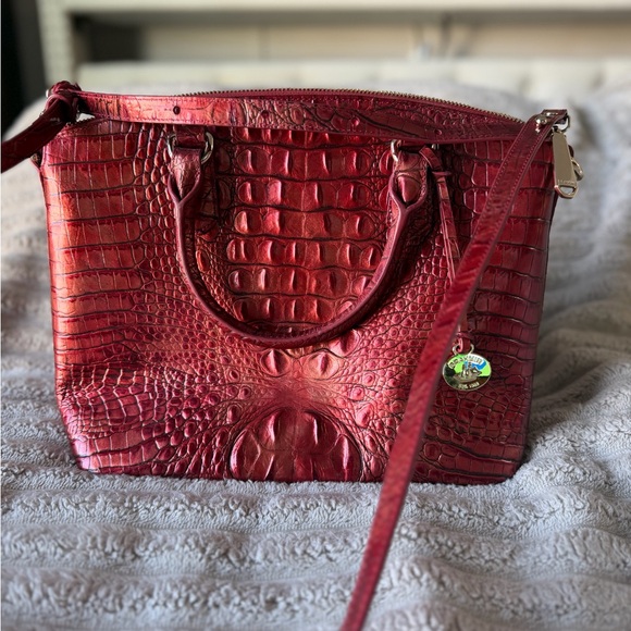 Brahmin | Bags | Brahmin Large Duxbury Satchel Bag In The Red Dragon ...